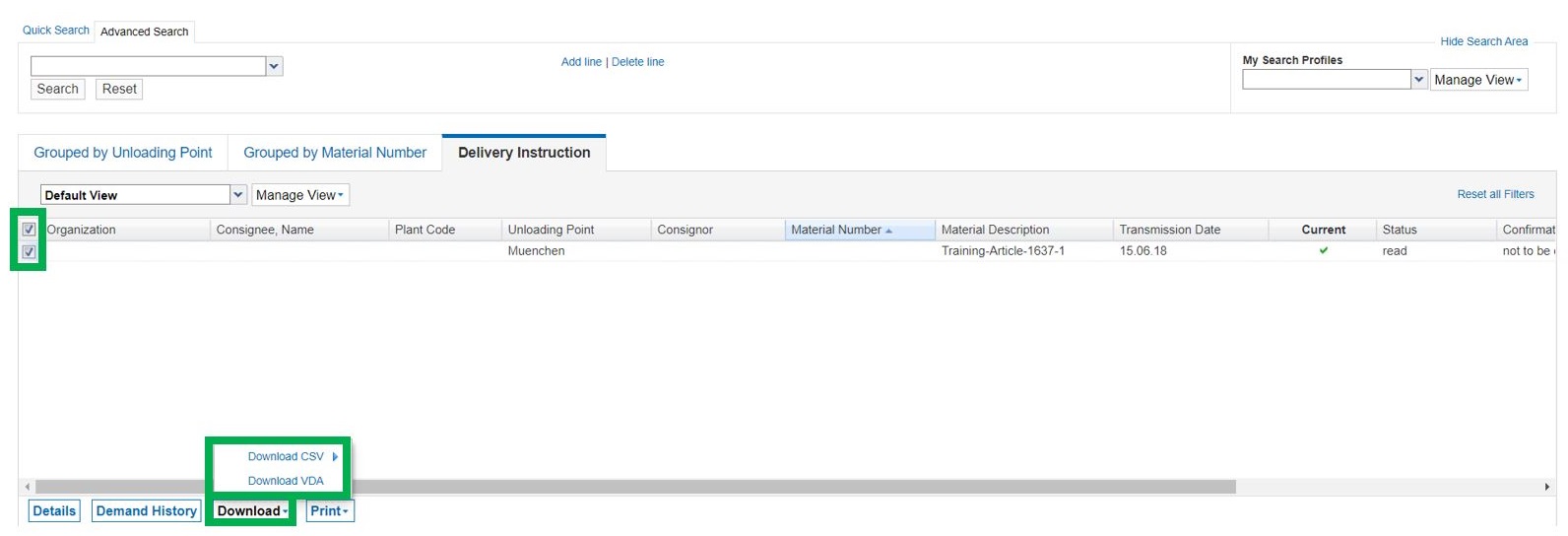 Download Delivery Instructions SupplyOn Support Center Download Delivery Instructions SupplyOn Support Center